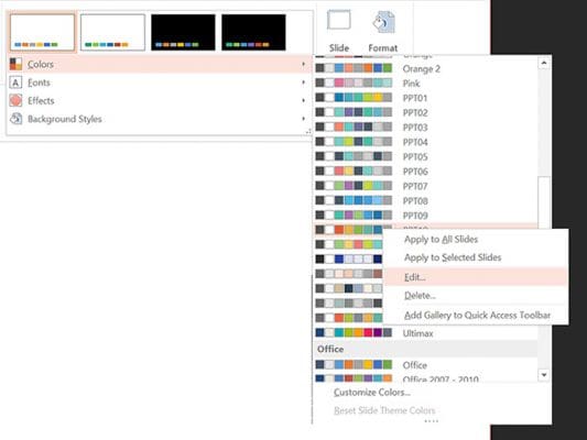 How to Customize PowerPoint Color Palette - Slideson