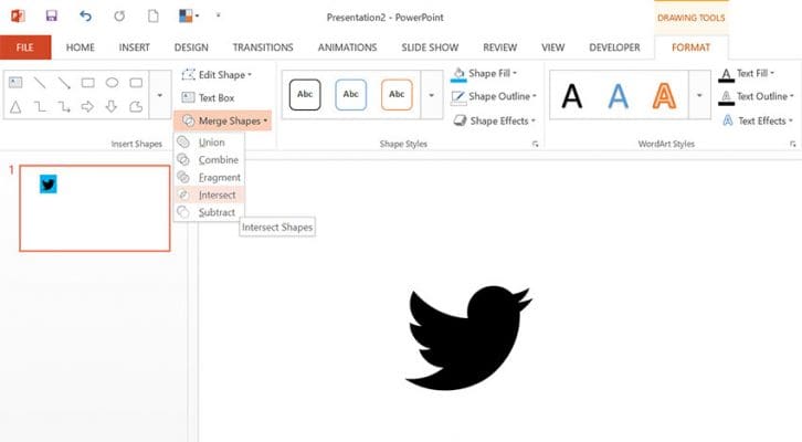 How to Convert Font to Shape in PowerPoint - Slideson