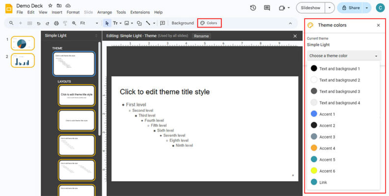 How to Edit Theme Builder (Master Slides) in Google Slides - Slideson